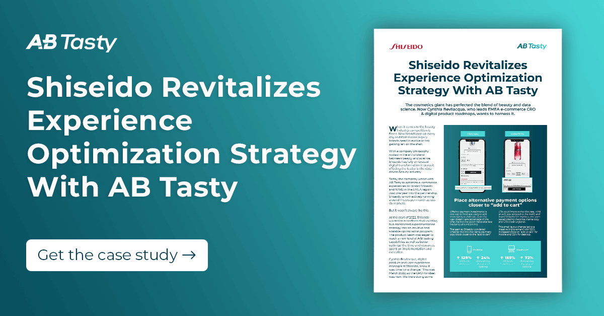 Shiseido revitalizes experience optimization strategy with AB Tasty